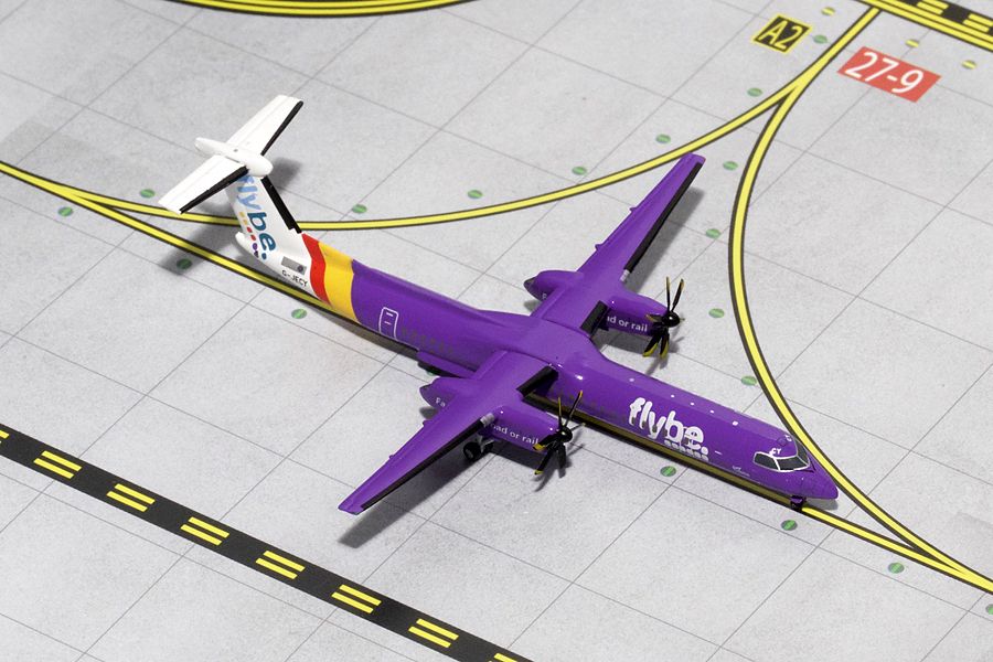 Flybe Bombardier Dash 8q 400 G Jecy Airplane Toy 1:400 Scale Models ...
