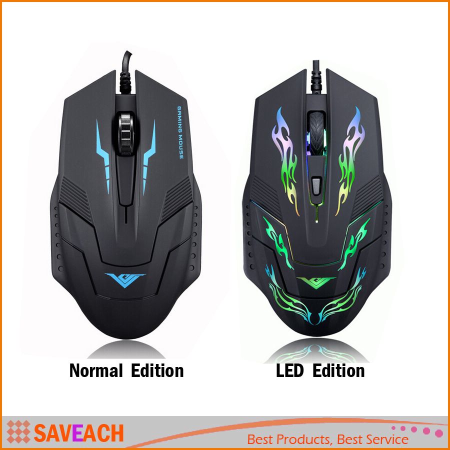 Best New Cool Design Led Game Mouse Adjustable 2400dpi 4 Buttons ...