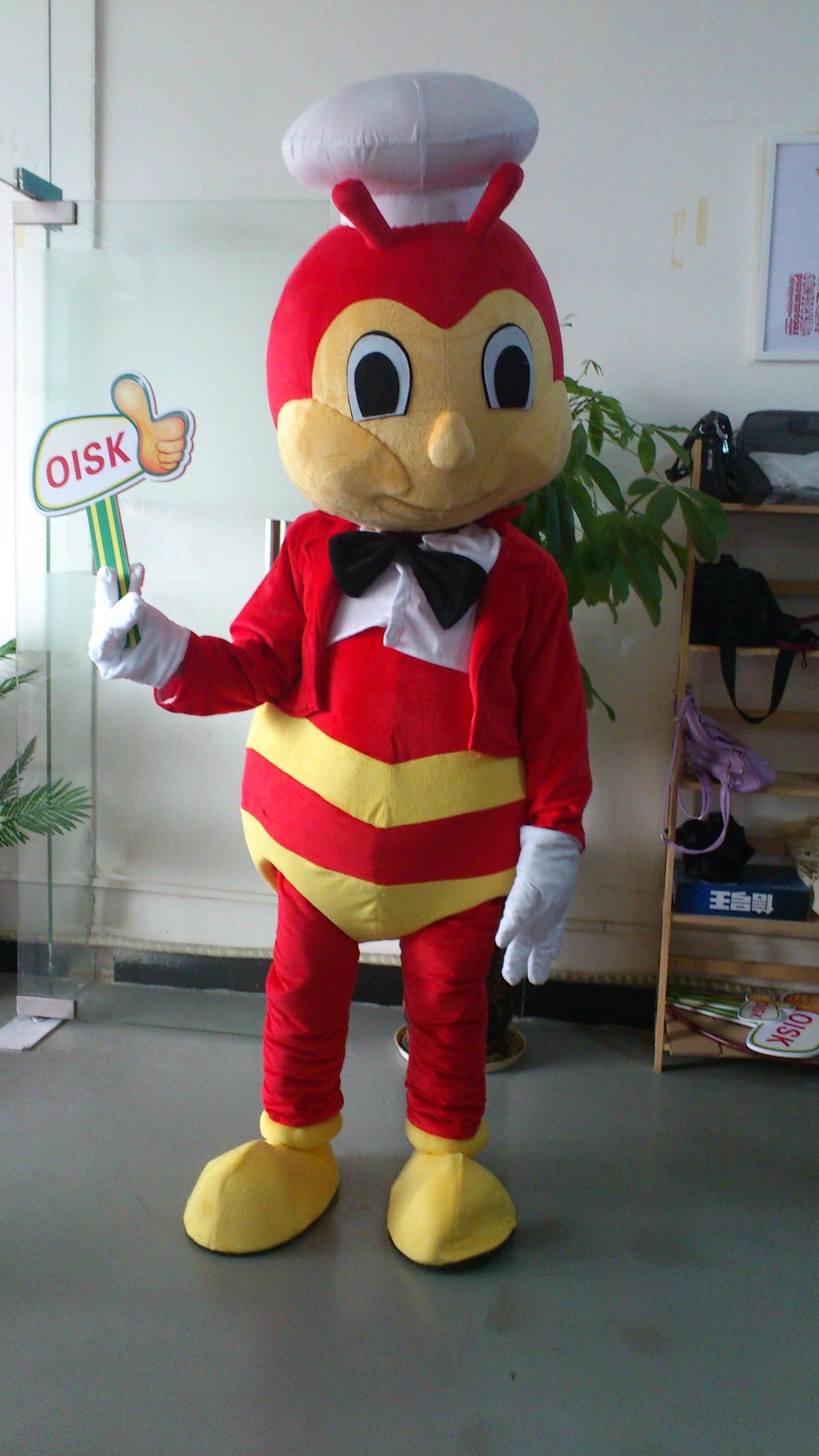 Oisk Jollibee In Philippines Mascot Costume Adult Size Outfit Plush ...