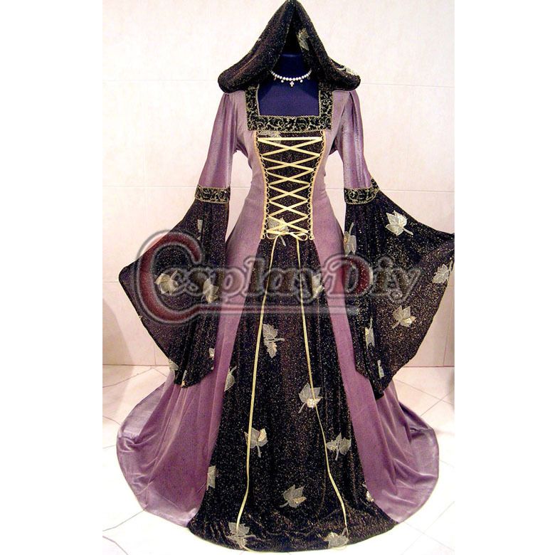 Custom Made Mittelalter Medieval Victorian Gothic Witch Costume ...