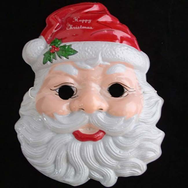 Christmas Decorations Masquerade Mask For Christmas Santa Claus Mask ...