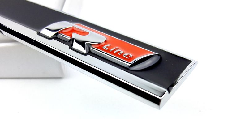 2020 R Line Rline Metal Car Fender Side Badge Stickers Emblem Decal Car ...