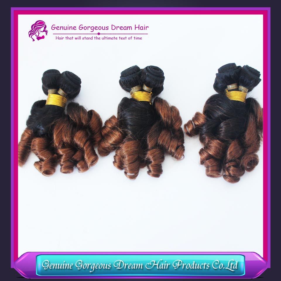 Two Tone Spring Curl Funmi Human Hair Extensions Aunty Funmi Hair ...
