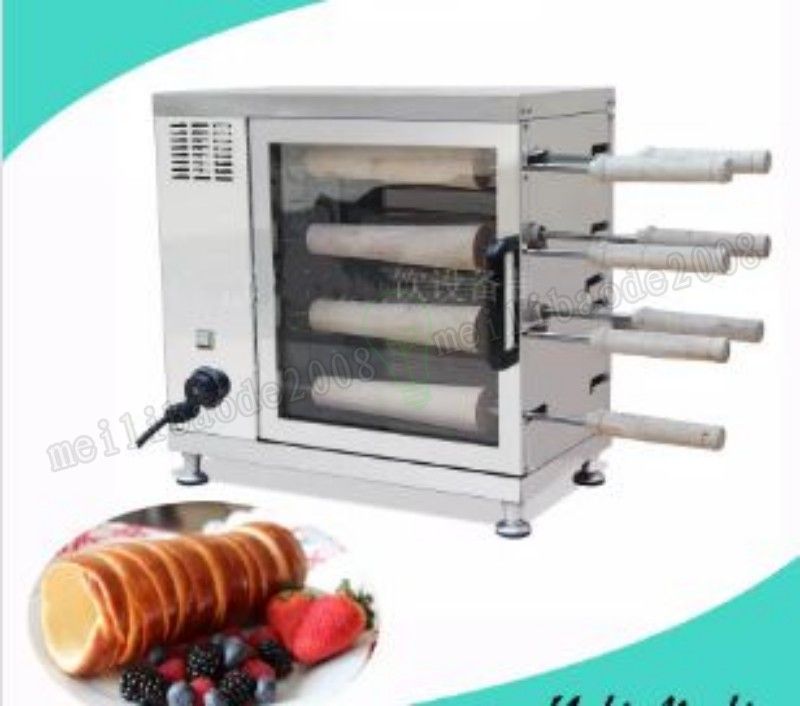 2021 Chimney Cake Roll Machine Automatic Roast Bread Roll Machine ...
