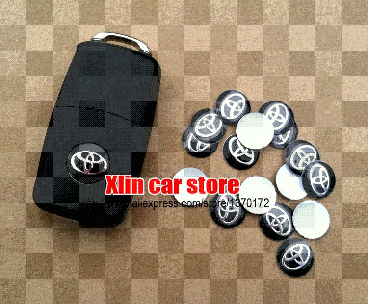 Wholesale 14mm Toyota Car Logo Auto Key Fob Emblem Key Shell Decal ...