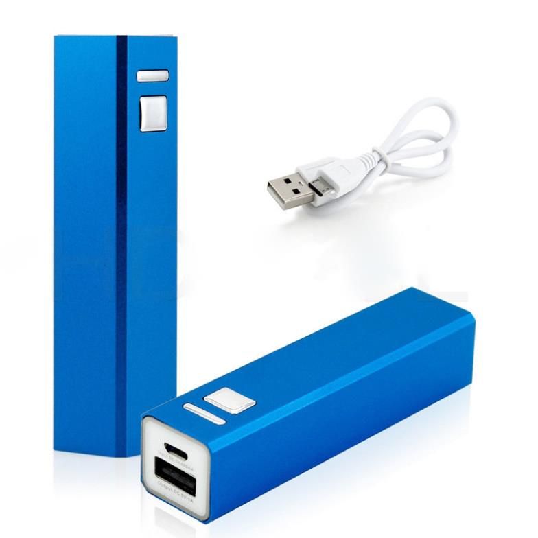 2021 2600mAh Mini Square Powerbank With Switch Button External Mobile ...