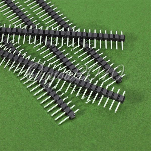 2021 40 Pins Header Strip Socket 254mm Straight Single Row Pin Male For Arduino Pcb Shield Diy