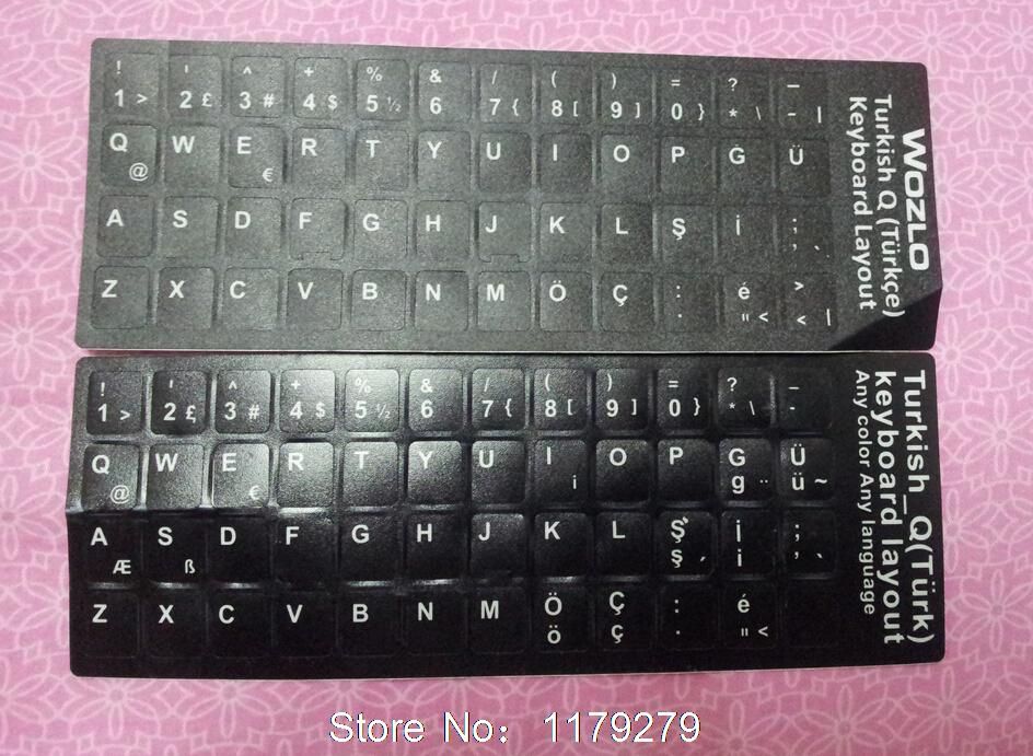 Wholesale-New Arrival Turkish Keyboard Sticker Turkey Letter Waterproof ...