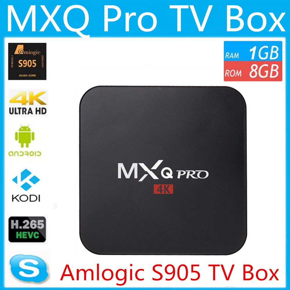 MXQ Pro TV Box Amlogic S905/S905X Quad Core Android 5.1 1GB 8GB WIFI 4K ...
