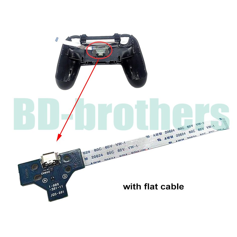 2021 JDS 001 / JDS 011 ,12 Pin / 14 Pin PS4 USB Charging Port Connector Socket Circuit Board ...