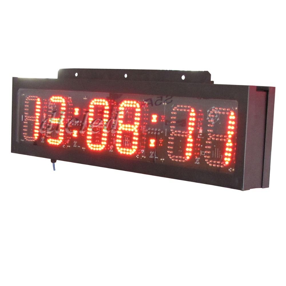 6 6 Digits Led Race Timing Clock Ip64 Water Proof Outdoor Cabinet ...
