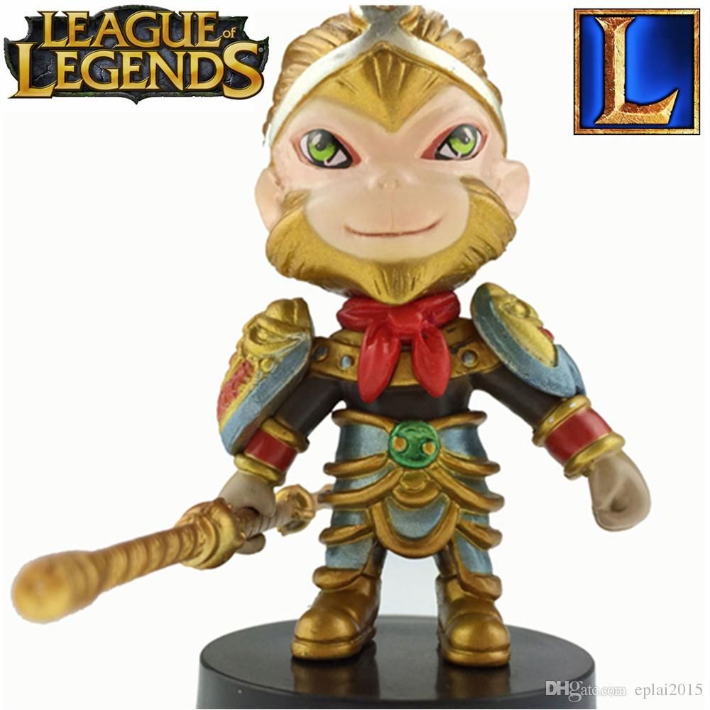 Best Lol League Of Legends Monkey King Sun Wukong Model Action Figure ...