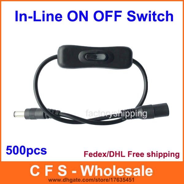 2019 DC 12V 2.1mm/5.5mm In Line Power ON/OFF Switch Cable Jack Arduino ...