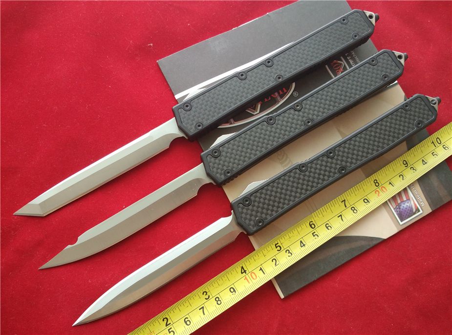 Microtech Makora II D/A Tactical Knife 4.45 Satin 106-4 D2 Steel 60 ...