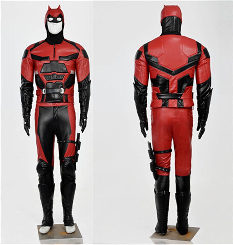 2015 Daredevil Costume Fullbody Suit Adult Men's Superhero For ...