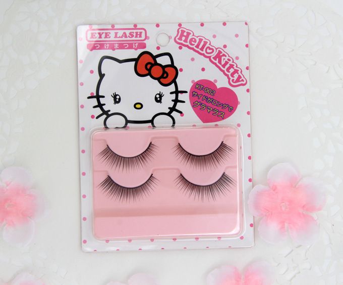 New Japan Hello Kitty False Eyelashes Handmade Natural Long Thick ...
