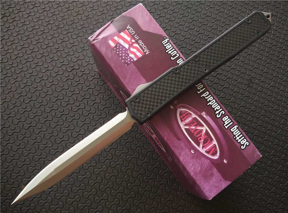 Microtech Makora Ii Out The Front Knife Double Action Auto 4.45 Satin ...