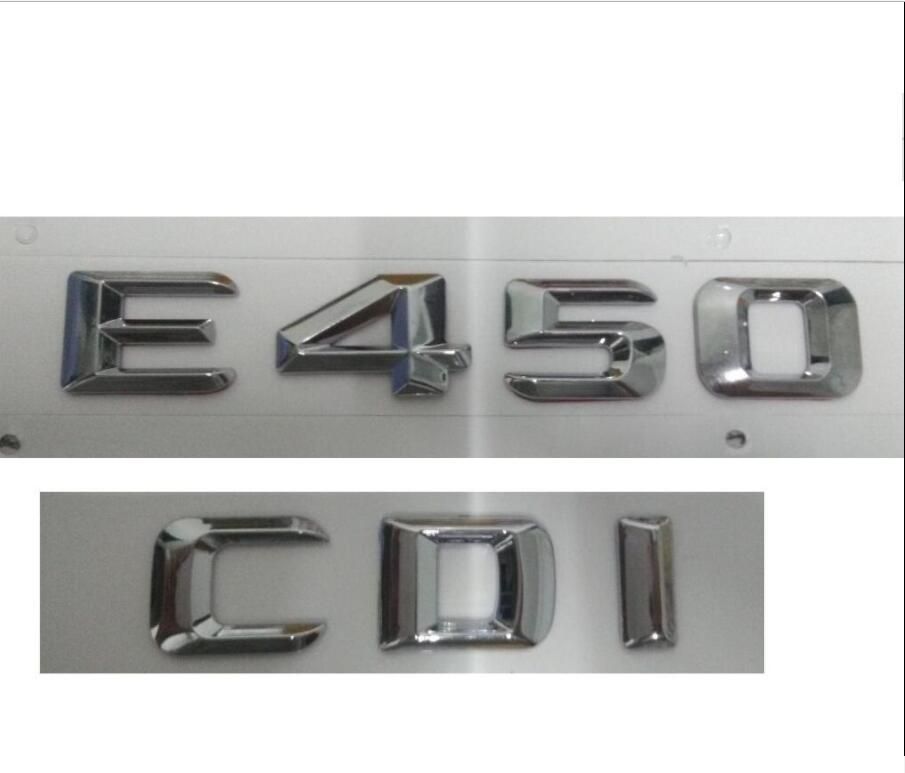2021 Chrome Number Letters Trunk Badge Emblem Sticker For Mercedes Benz ...