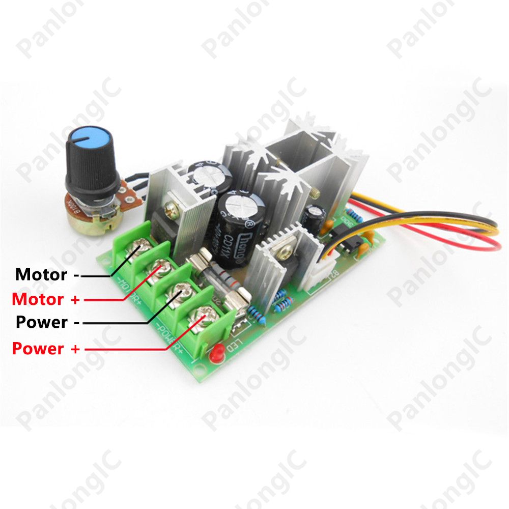 2020 6V 60V 20A Pulse Width Modulator PWM DC Motor Speed Control HHO RC ...