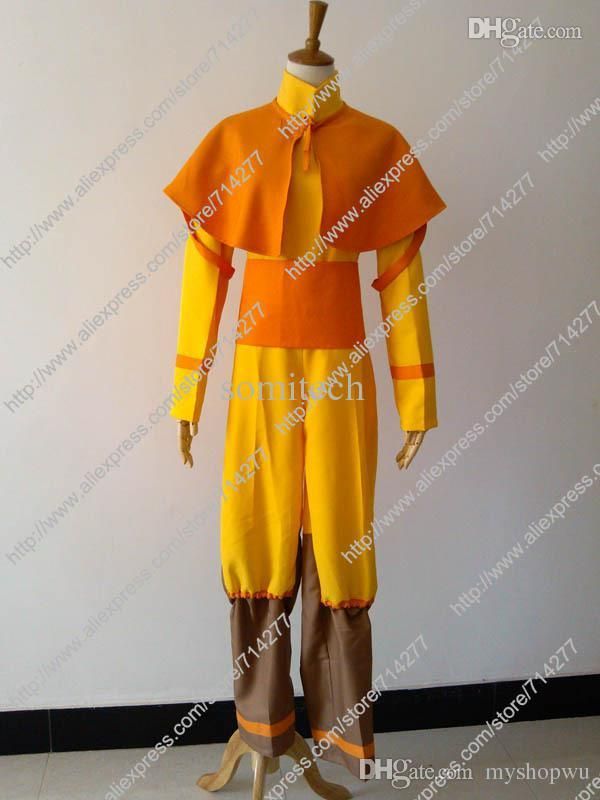 Wholesale Custom Cheap Aang Cosplay Costume From Avatar The Last ...