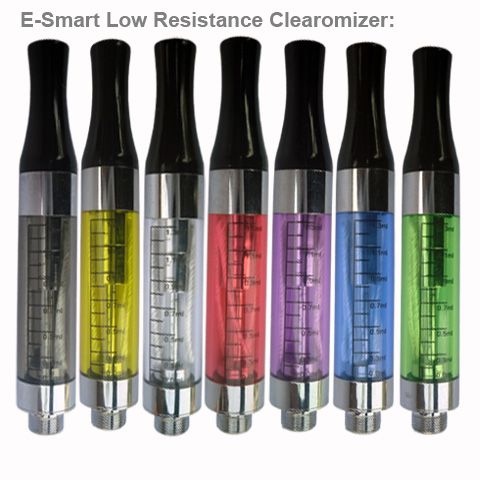 E Smart E Cig Clearomizer Low Resistance 2.2 Ohms|LR EGo CE4 Mini Size ...