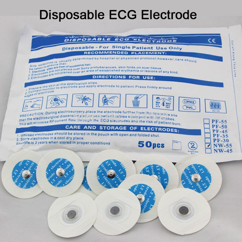 Electrode Pads Tens Machine For Portable Handheld Easy Home ECG EKG ...