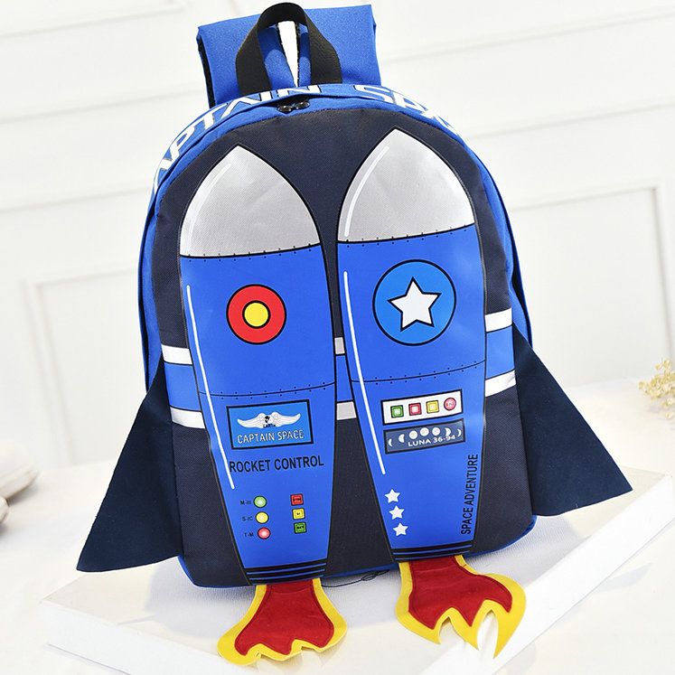 Rocket Backpack Young Boy Girlday Pack Cool Shape School Bag 3D ...