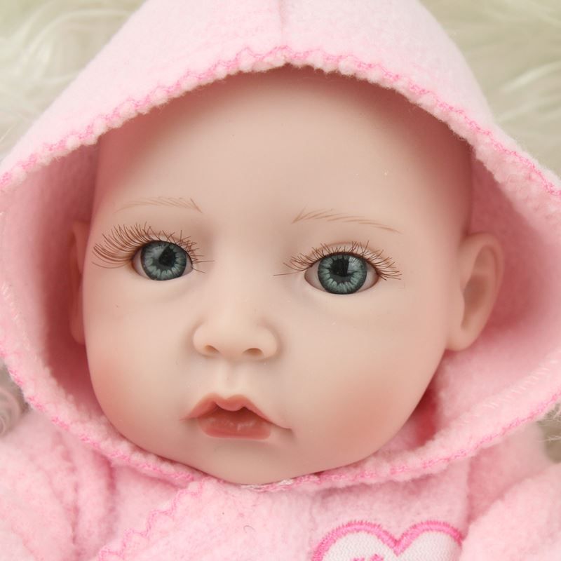 10 Inch Full Body Silicone Baby Dolls Mini Reborn Dolls Babies Child ...