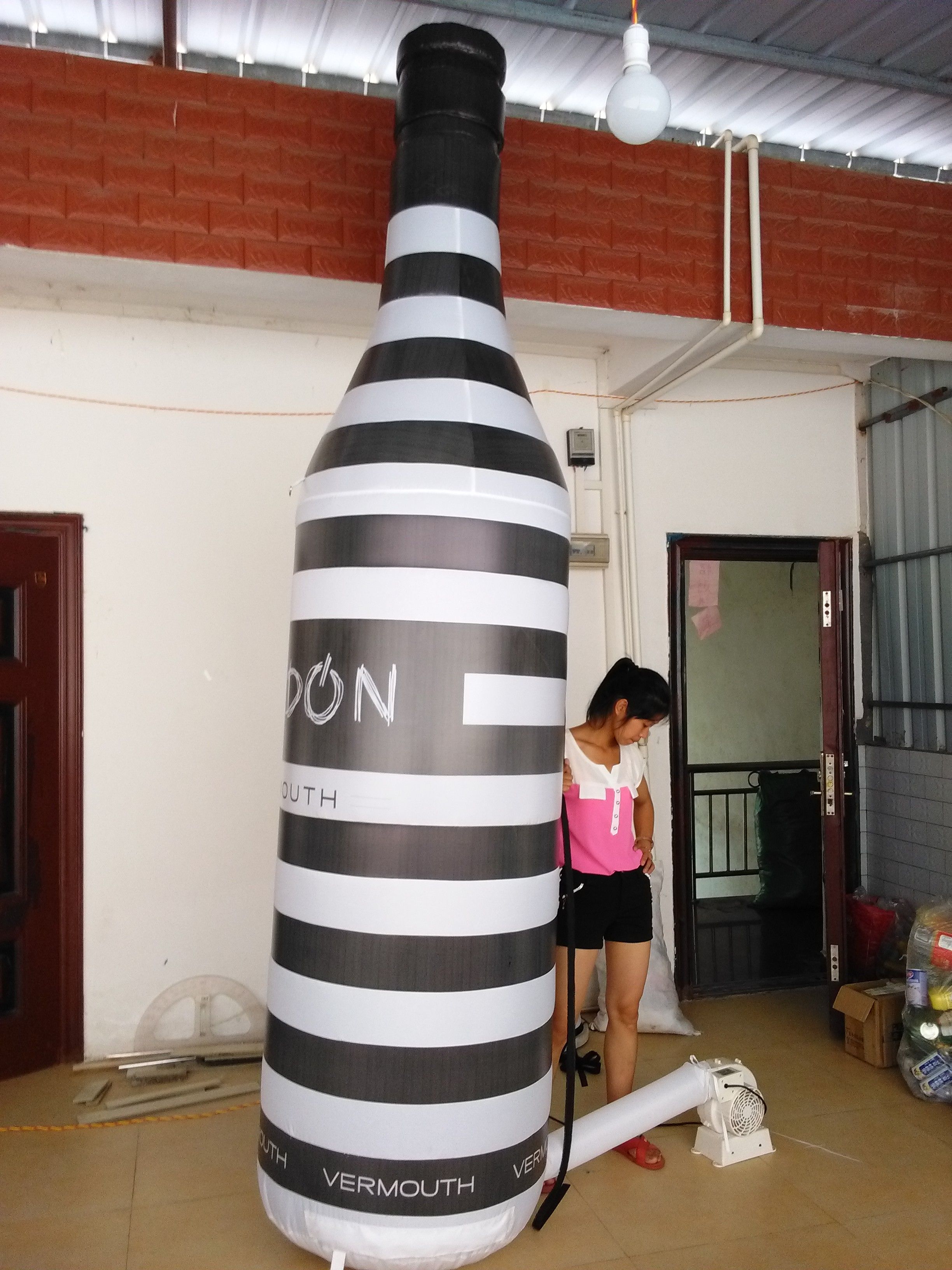 White And Black Great Quality Fantastic Inflatable Custom Bottle ...