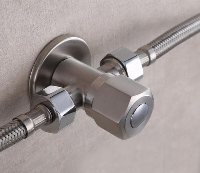 2020 Lead Free 304 Stainless Steel 1 Inlet 2 Outlet Bidet Toilet 1/2 ...