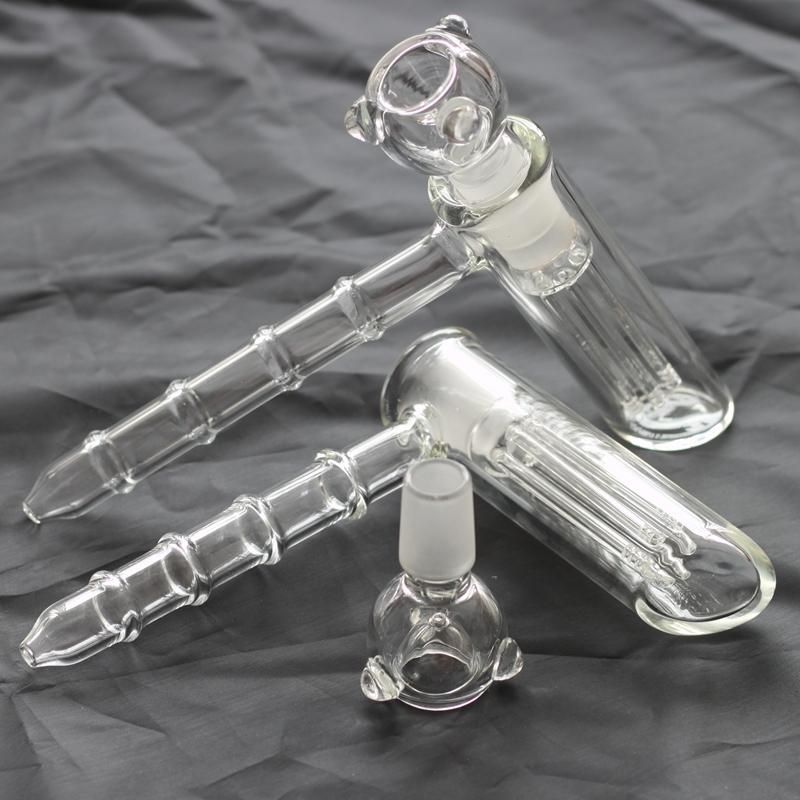 2019 Mini Glass Hammer BONG 6 Arm Tree Perc Glass Percolator Water ...