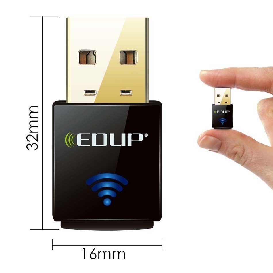 EDUP EP N1557 Black Realtek RTL8192EU 300Mbps Mini USB Lan Wifi Wireless Network Card Adapters ...