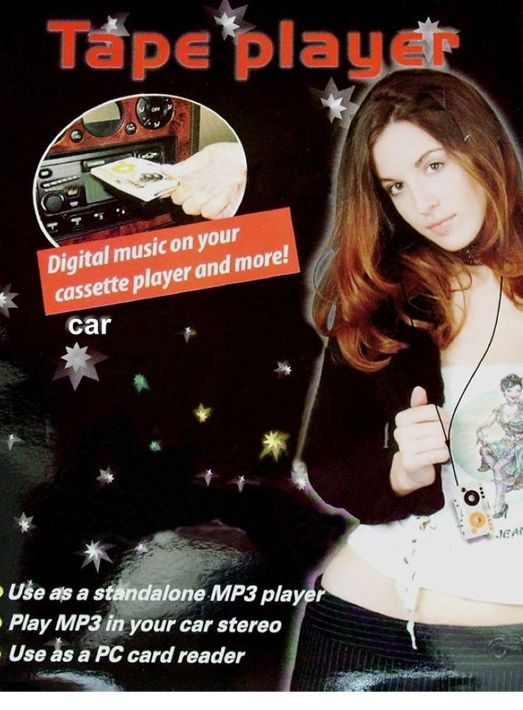 Retro Car Telecontrol Tape Audio Cassette SD MMC Memory Card MP3 Player ...