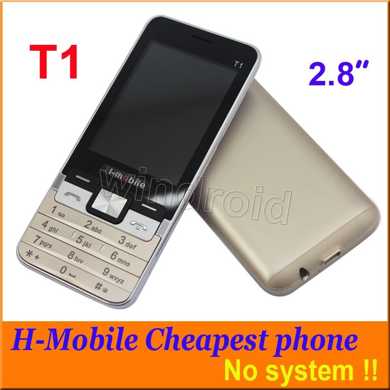 H-Mobile T1 2.8 Inch Cheap Mobile Phone Dual Sim Quad Band 2G GSM Phone ...