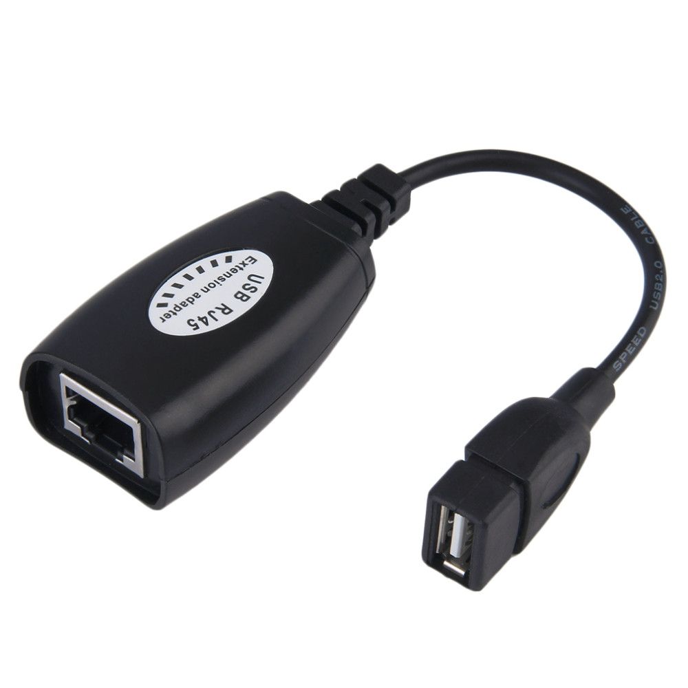 USB Extension Ethernet RJ45 Cat5e/6 Cable LAN Adapter Extender Repeater ...