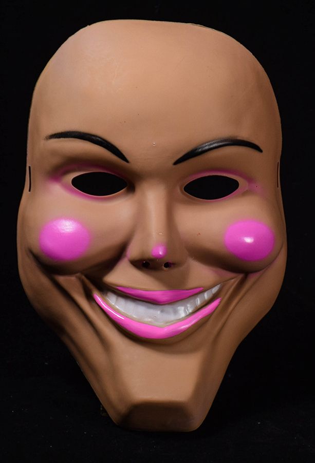 New Cosplay The Purge Smiling Face Pink Lip Mask Festival Party ...