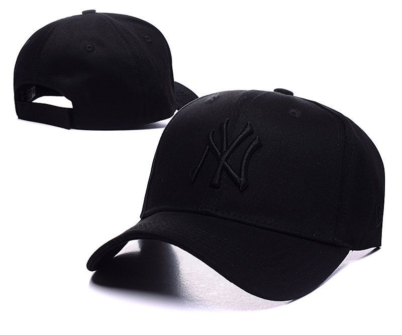 All Black Men Peaked Caps Snapback Baseball Caps Ny Golf Cap Sports New ...