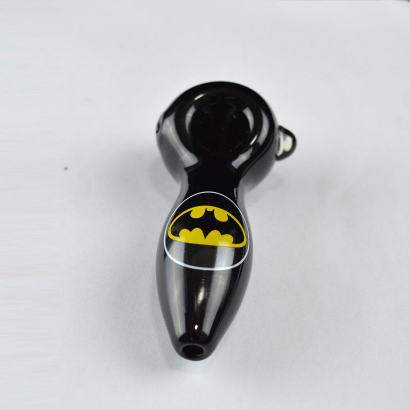 2017 Batman Glass Spoon Pipes High Society Custom Logo Smoking Oil ...