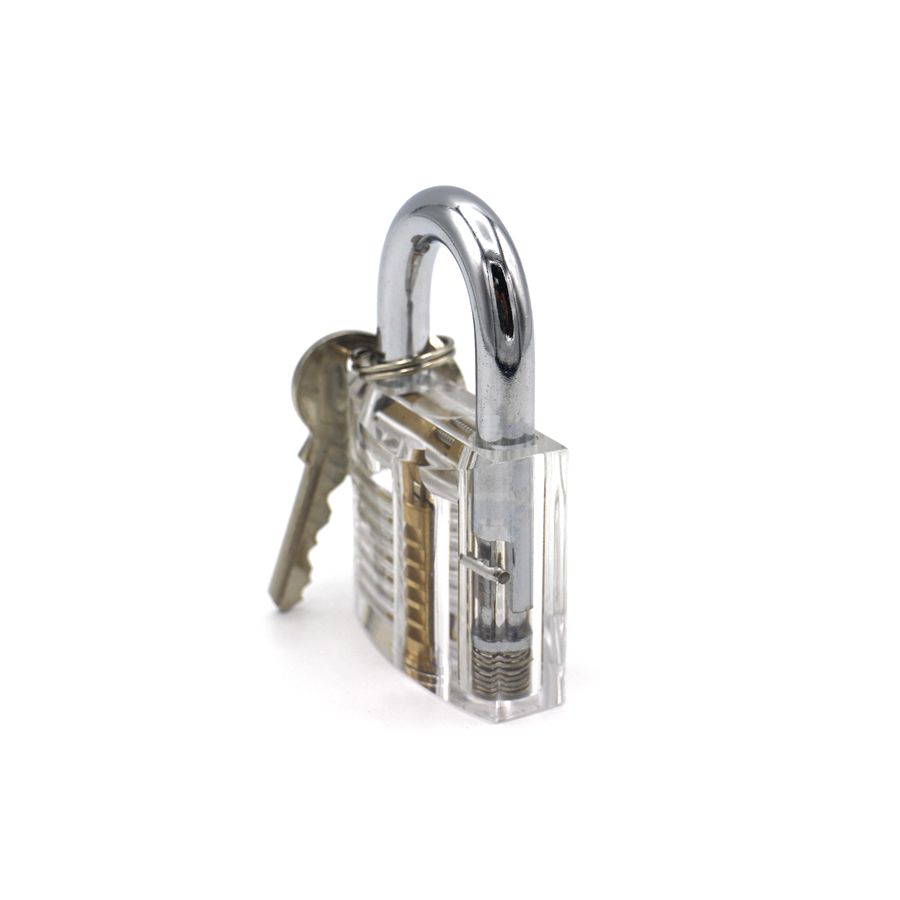 Lockmaster 7 Pins Transparent Cutaway Practice Clear Acrylic Lock ...
