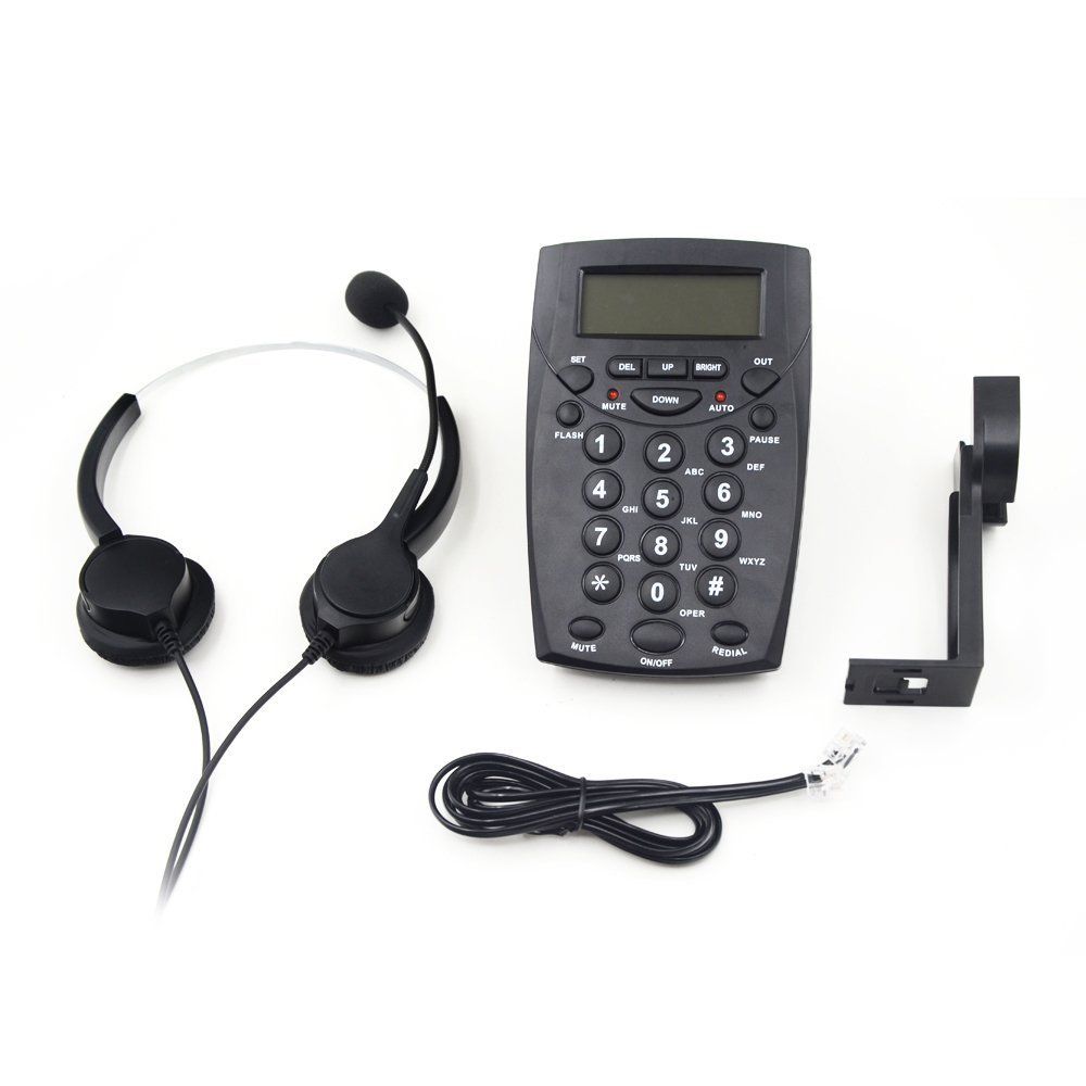 Fsk/Dtmf Call Center Dial Pad Telephone Desk Phone With Backlight Tone ...