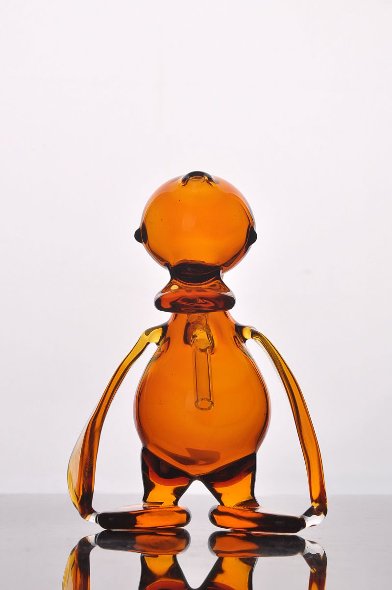 2020 Real Image Duck Smoking Pipe Glass Bongs Oil Rigs Downstem Perc ...