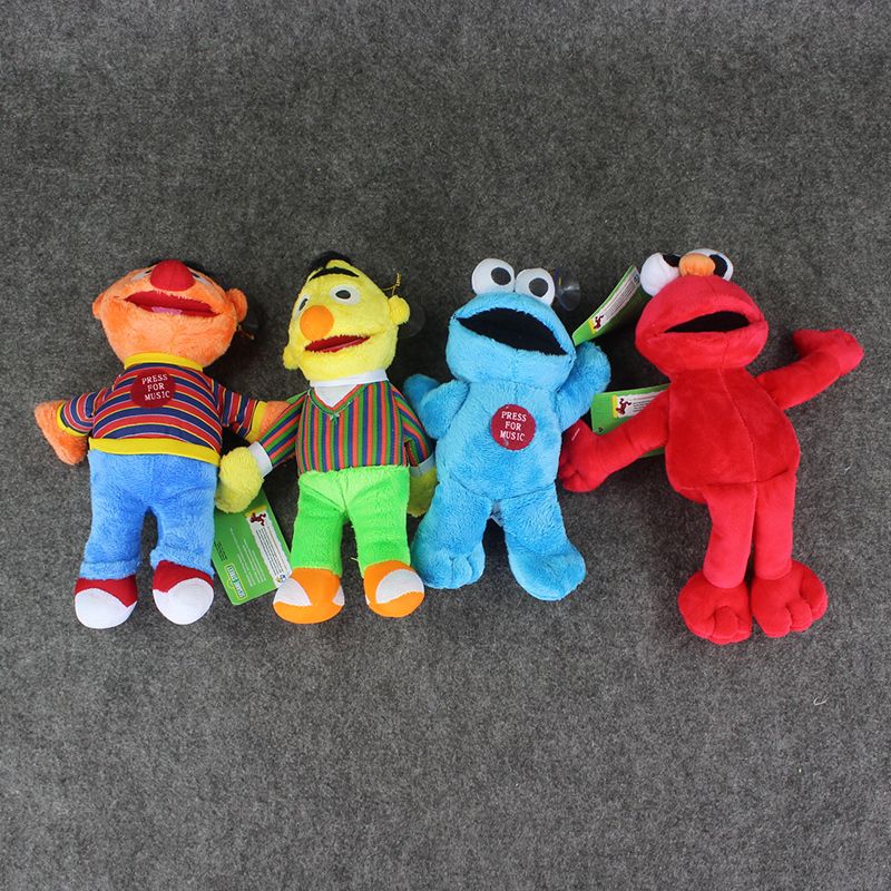 2021 23cm Sesame Street Elmo Cookie Ernie Bert Stuffed Plush Doll Soft ...