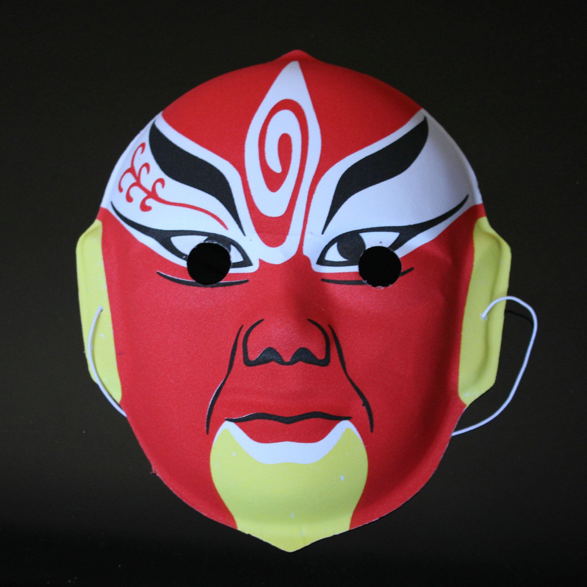 Mask Beijing Opera Facial Masks Plastic Flocking Peking Opera Chinese ...