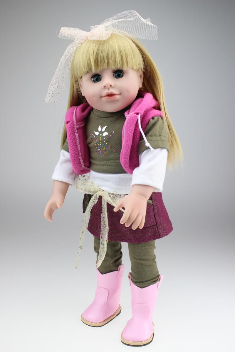 18 Inch Soft Body Fashion 18 Girl Doll Toys Chilldren Birthday Gift ...