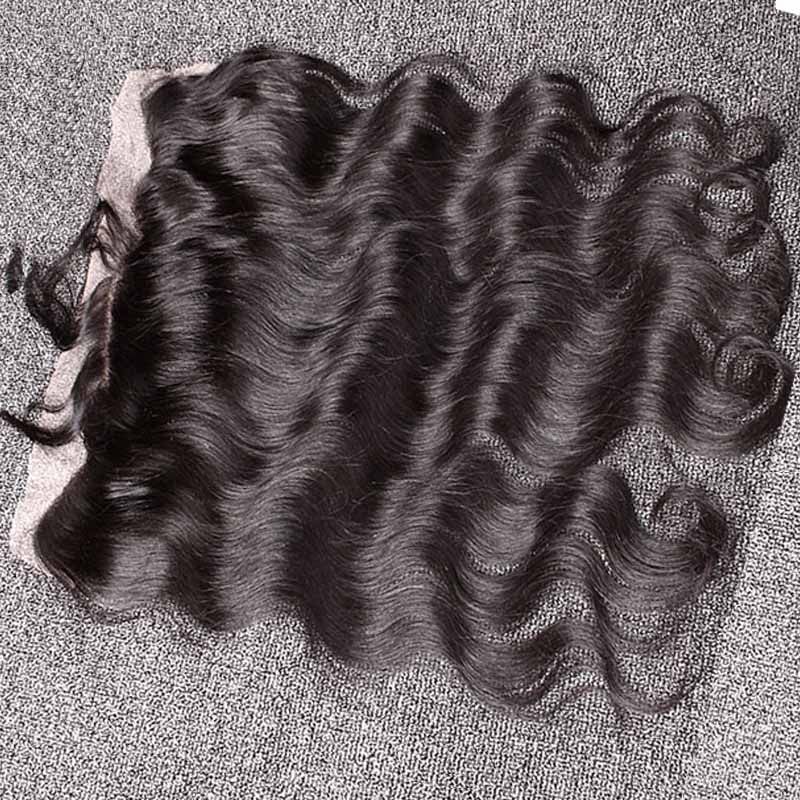 Frontal Closure 13x4 Bleached Knots Brazilian Hair Body Wave Hair ...