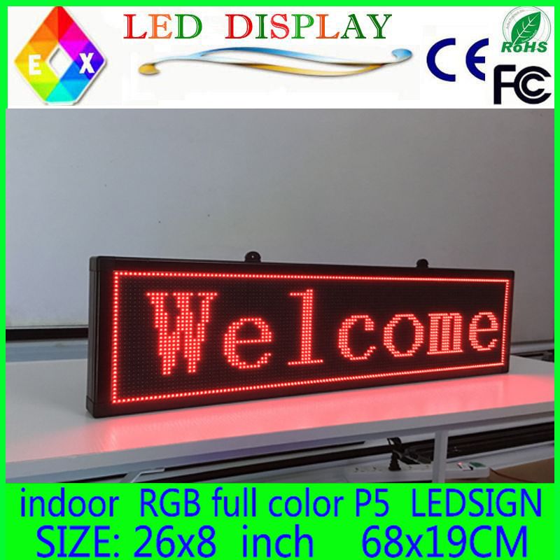Bulk Order Led Sign Panel Indoor Board P5 Full Color LED Signs ...