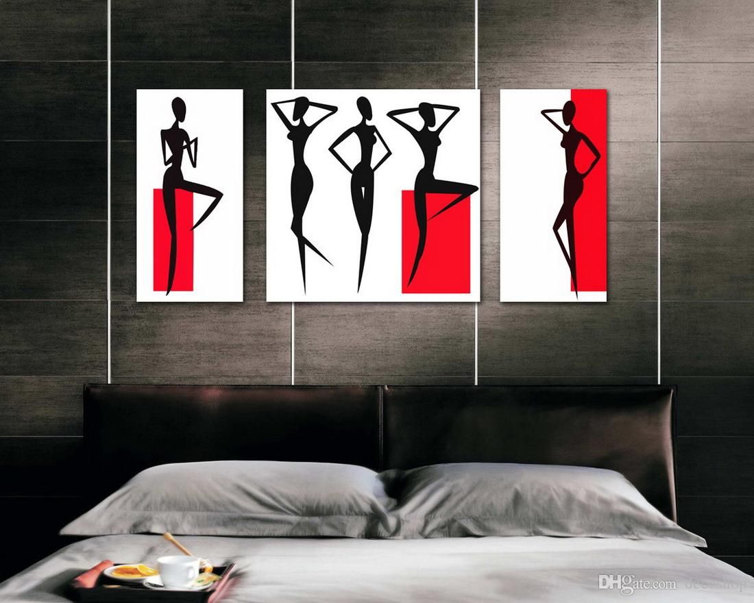 2019 Modern Abstract Girl Body Curve Painting Giclee Print On Canvas ...