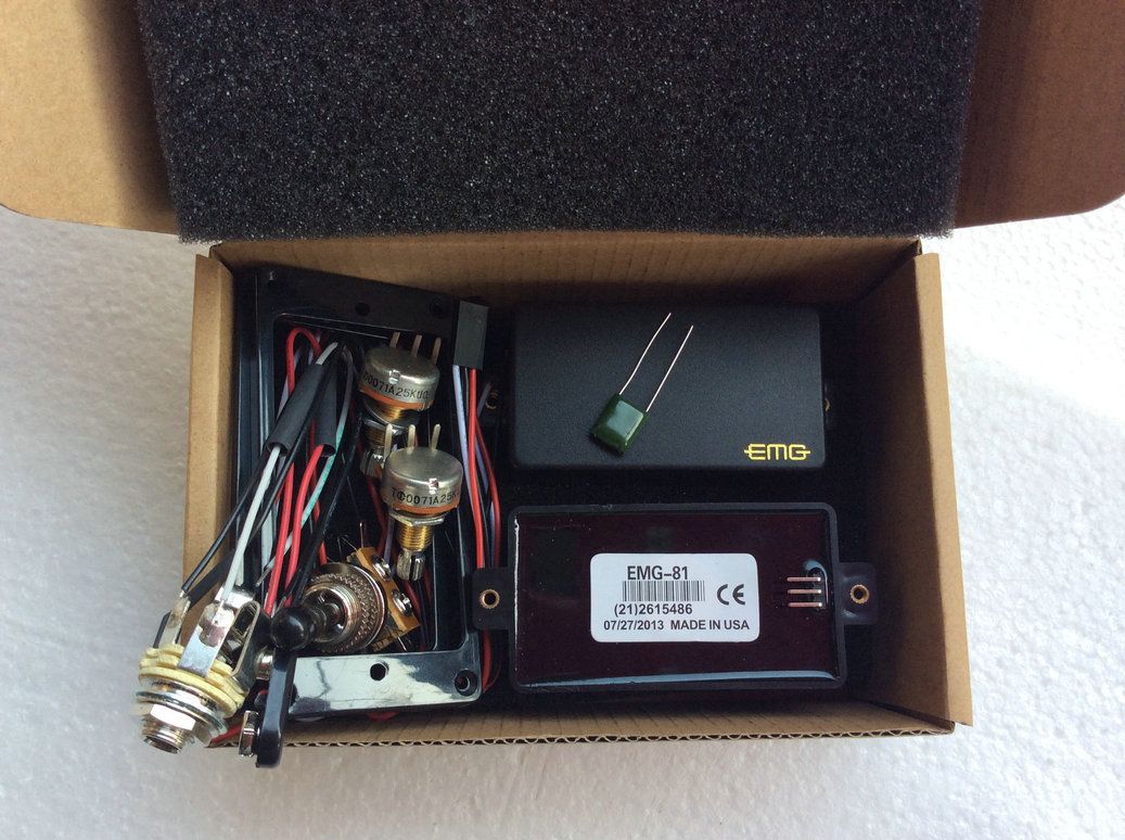 Best EMG 81 / 85 Active Pickups With 25k Complete Set Of Line Guitar ...