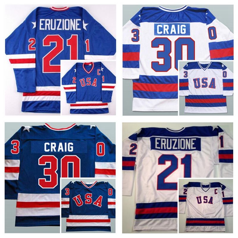 2020 1980 USA Hockey Jersey Team USA Jim Craig Jerseys 30 Mike Eruzione ... 2020 1980 USA Hockey Jersey Team USA Jim Craig Jerseys 30 Mike Eruzione ...