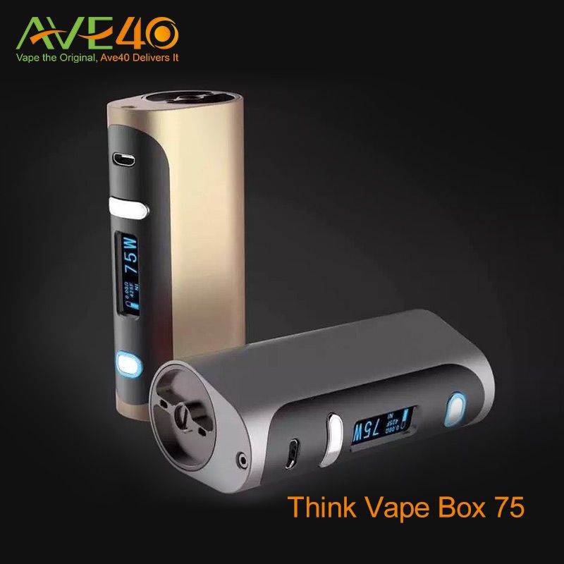 Authentic Think Vape Box 75 Evolv Dna 75 Chip 75w Tc Box Mod Kits Fit ...